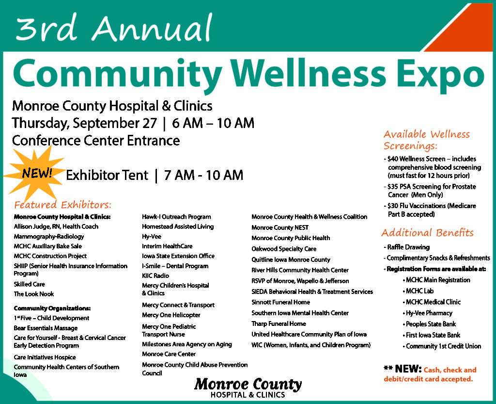 Community Wellness Expo - Monroe County Hospital